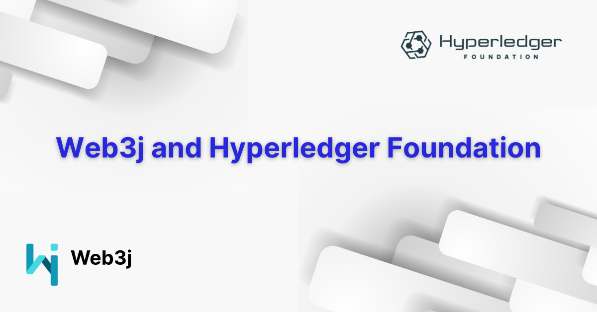 Web3j and the Hyperledger Foundation | by Conor | Web3 Labs | Medium