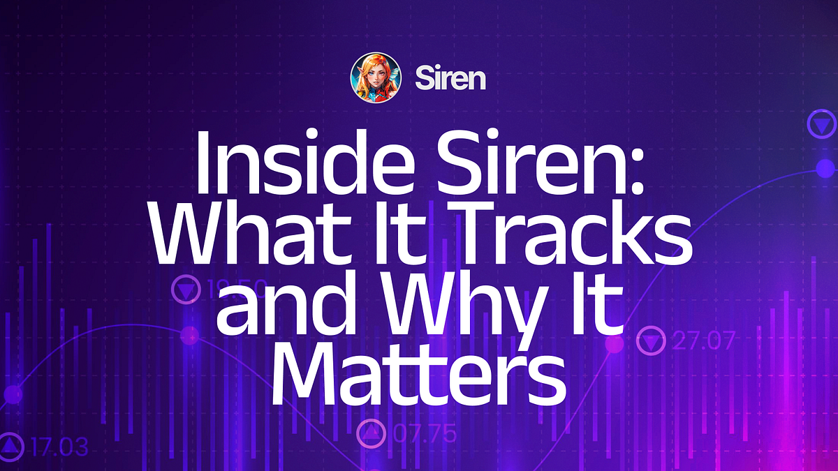 Inside Siren: What It Tracks and Why It Matters | by Siren AI | Medium