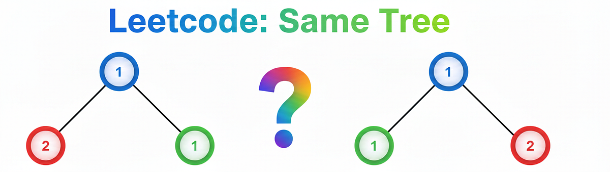 (LeetCode) Same Tree: 3 Approaches Explained | by Abhinav Shukla ...