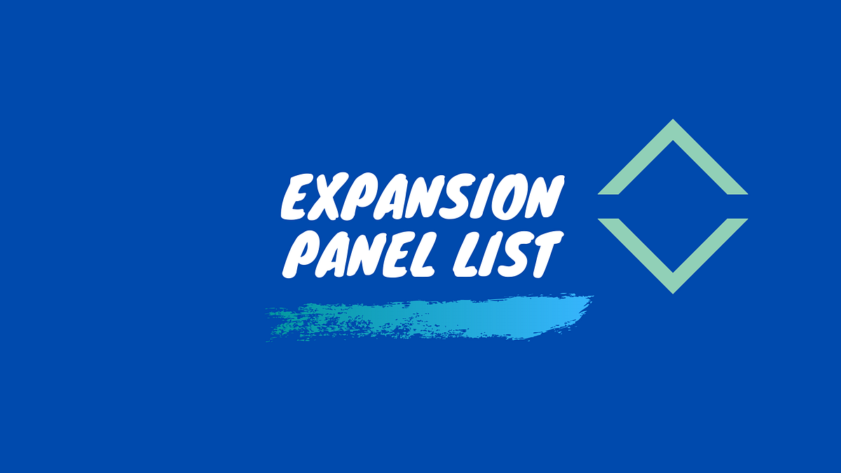How To Create Expansion Panel List In Flutter | by Pinkesh Darji | Aubergine Solutions | Medium