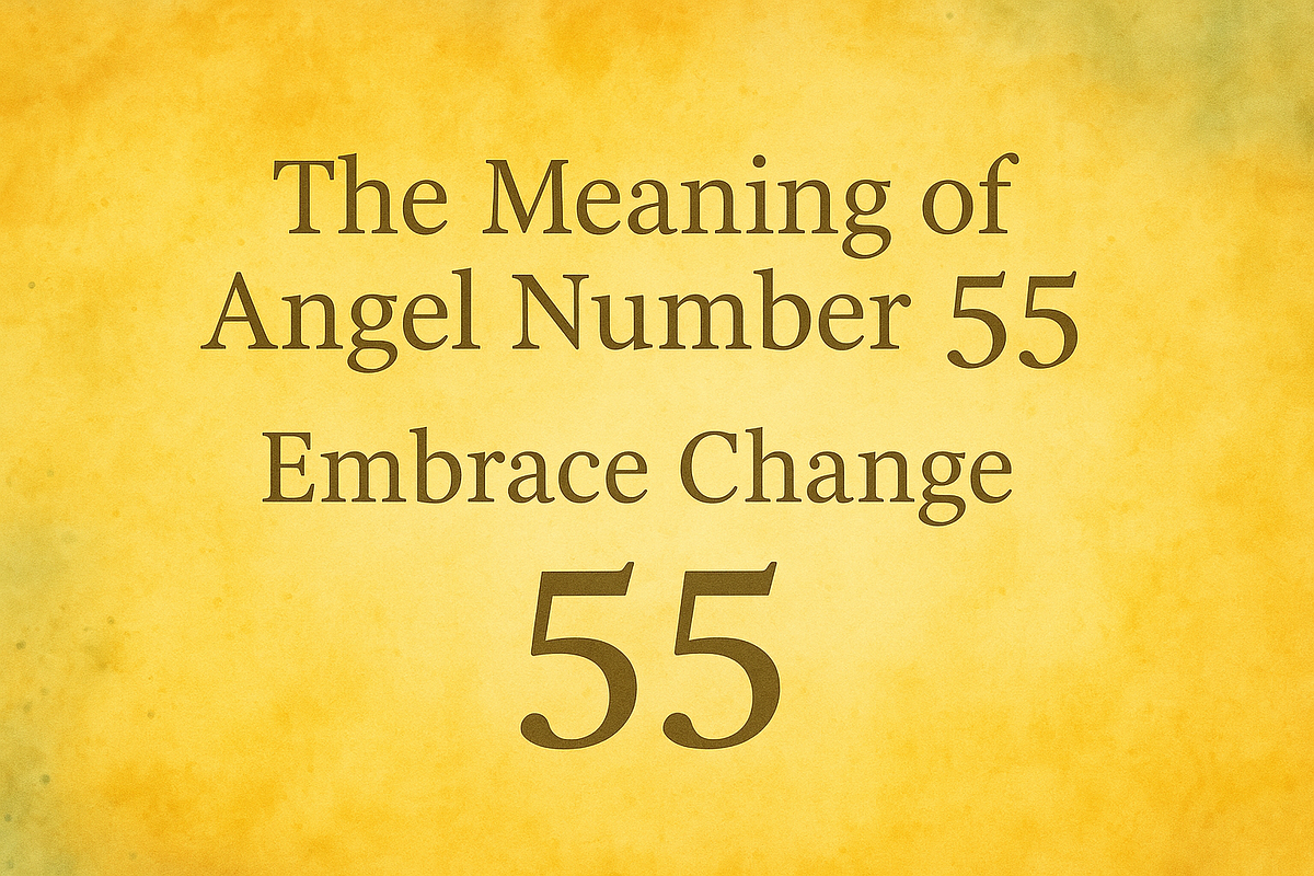 The Meaning of Angel Number 55. Embrace Change | Signs of Our Lives