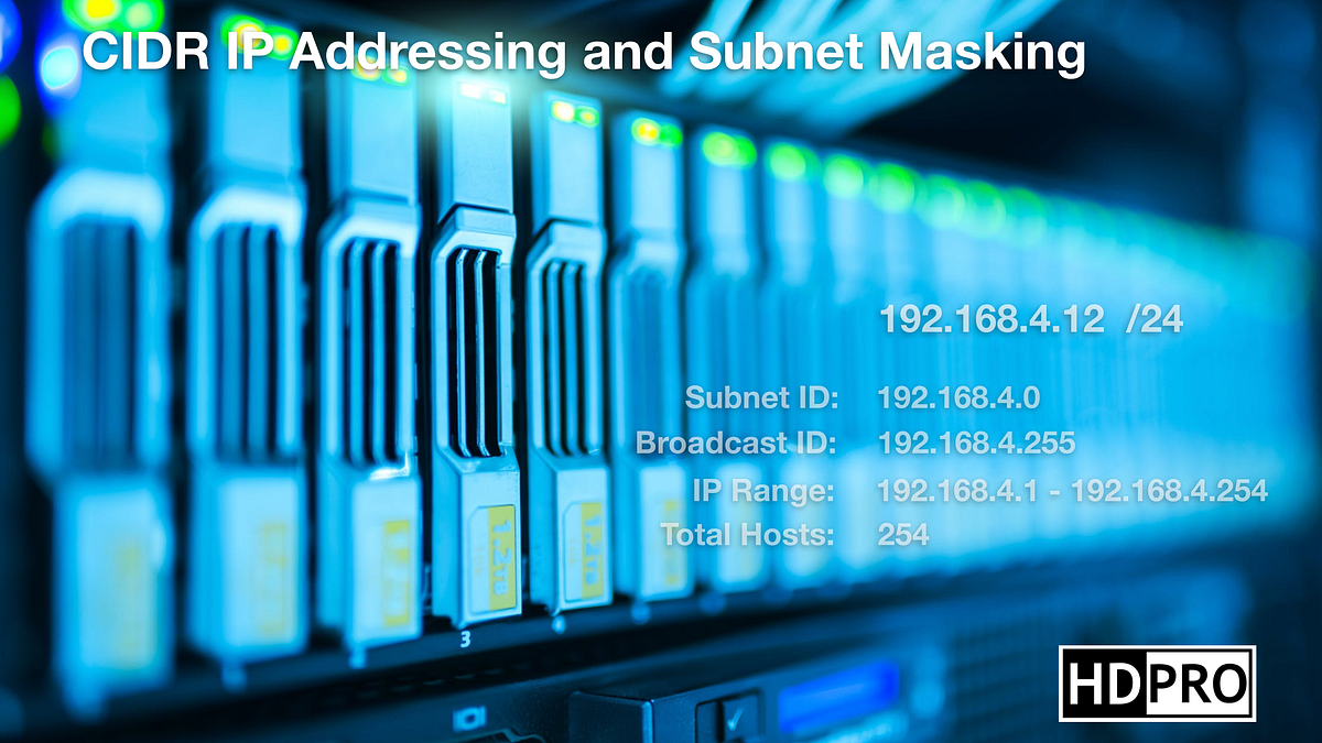 CIDR Addressing and Subnet Masking On IP Networks (Part 1) | by VTECH ...