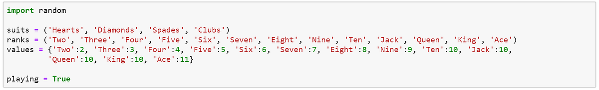 A Game of Black Jack on Python as a fun exercise | by Gayan Samarakoon ...