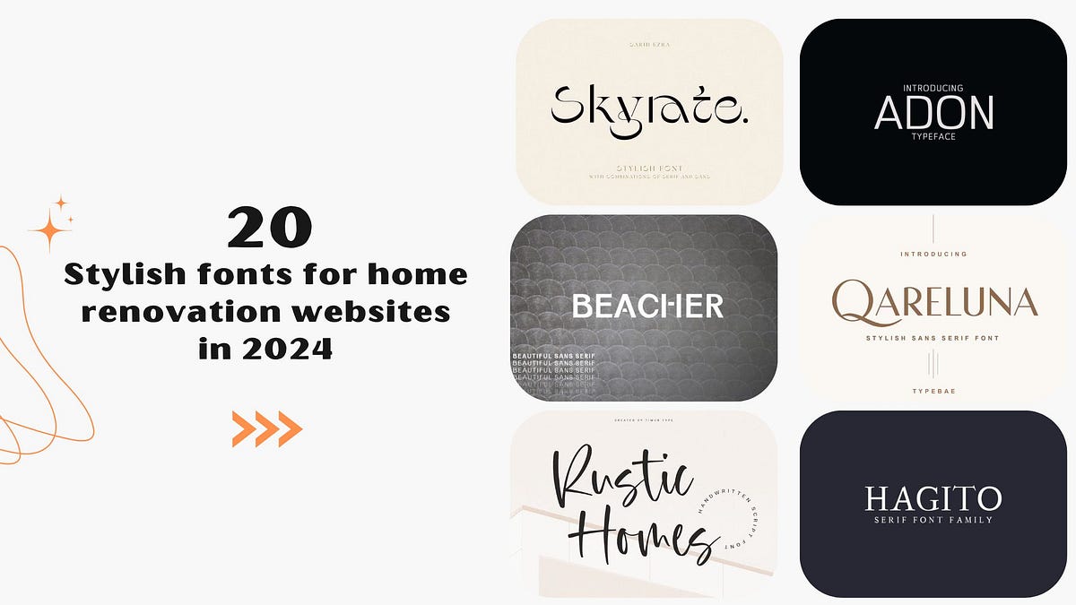 20 Stylish Fonts for Home Renovation Websites in 2024 | Bootcamp