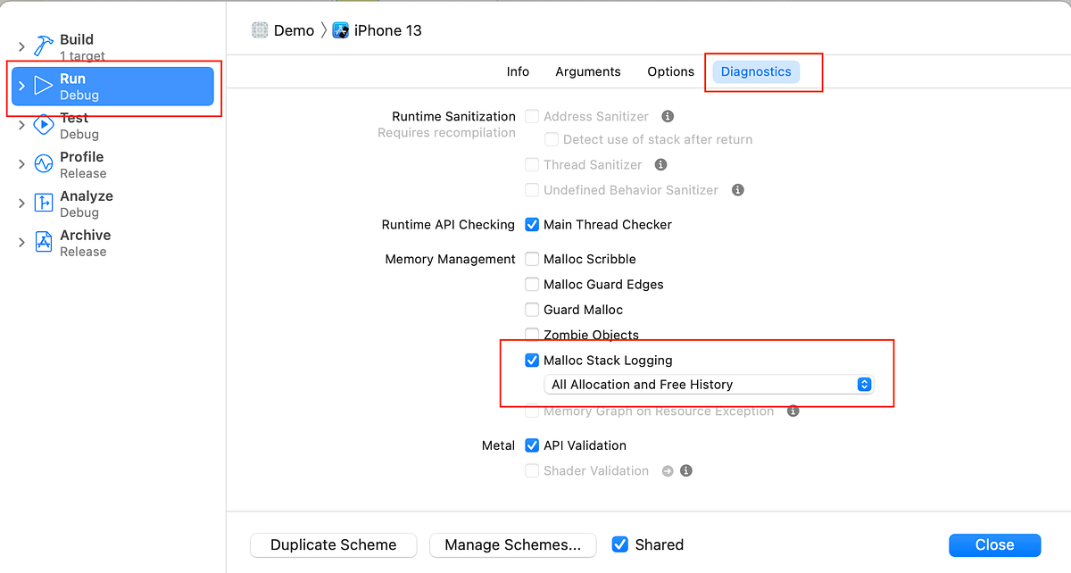 使用 Malloc Stack Logging & Debug View Hierarchy 找出物件在程式裡產生的地方 | by 彼得潘的 iOS App Neverland | 彼得潘的 ...