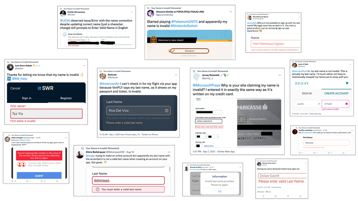 Best practices to design inclusive name input fields | by Riri Nagao ...