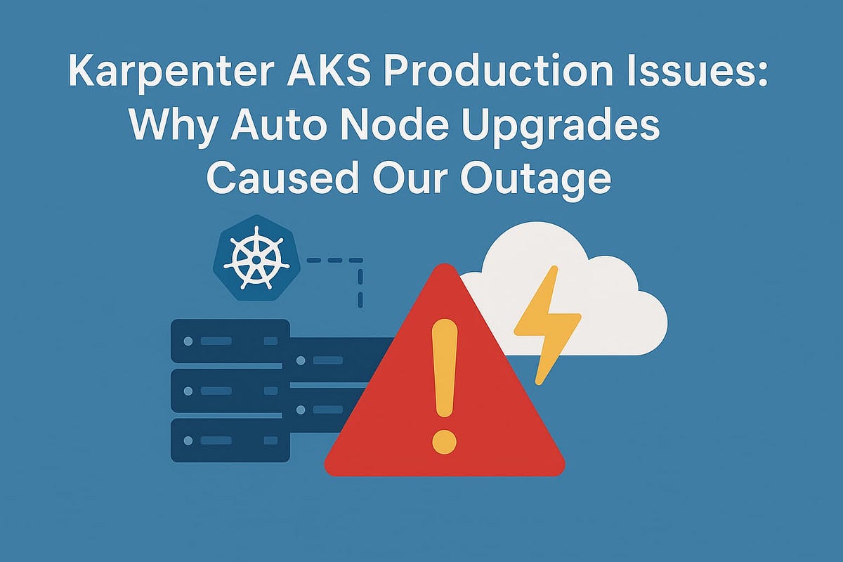 Karpenter AKS Production Issues: Why Auto Node Upgrades Caused Our Outage | by Sridhar | Medium