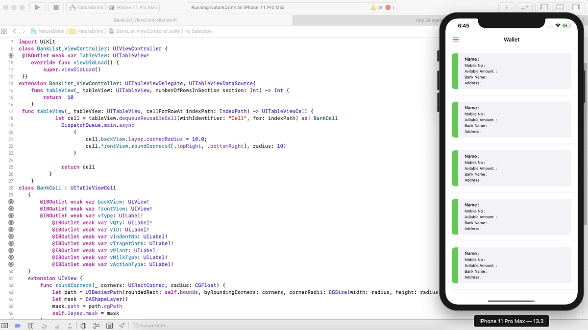 how to bind tableview in swift 5. Tableview is a power full features in… | by Mukesh Kumar | Medium