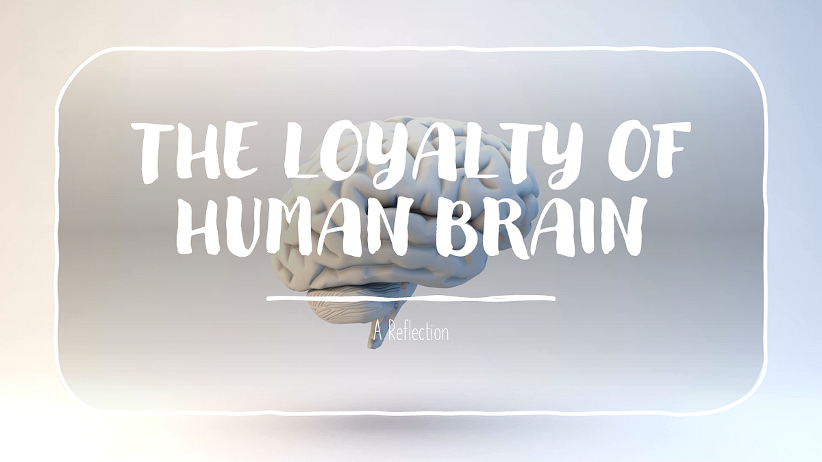 The Loyalty of Human Brain. My reflection | by Oluwasegun Adebayo | Medium