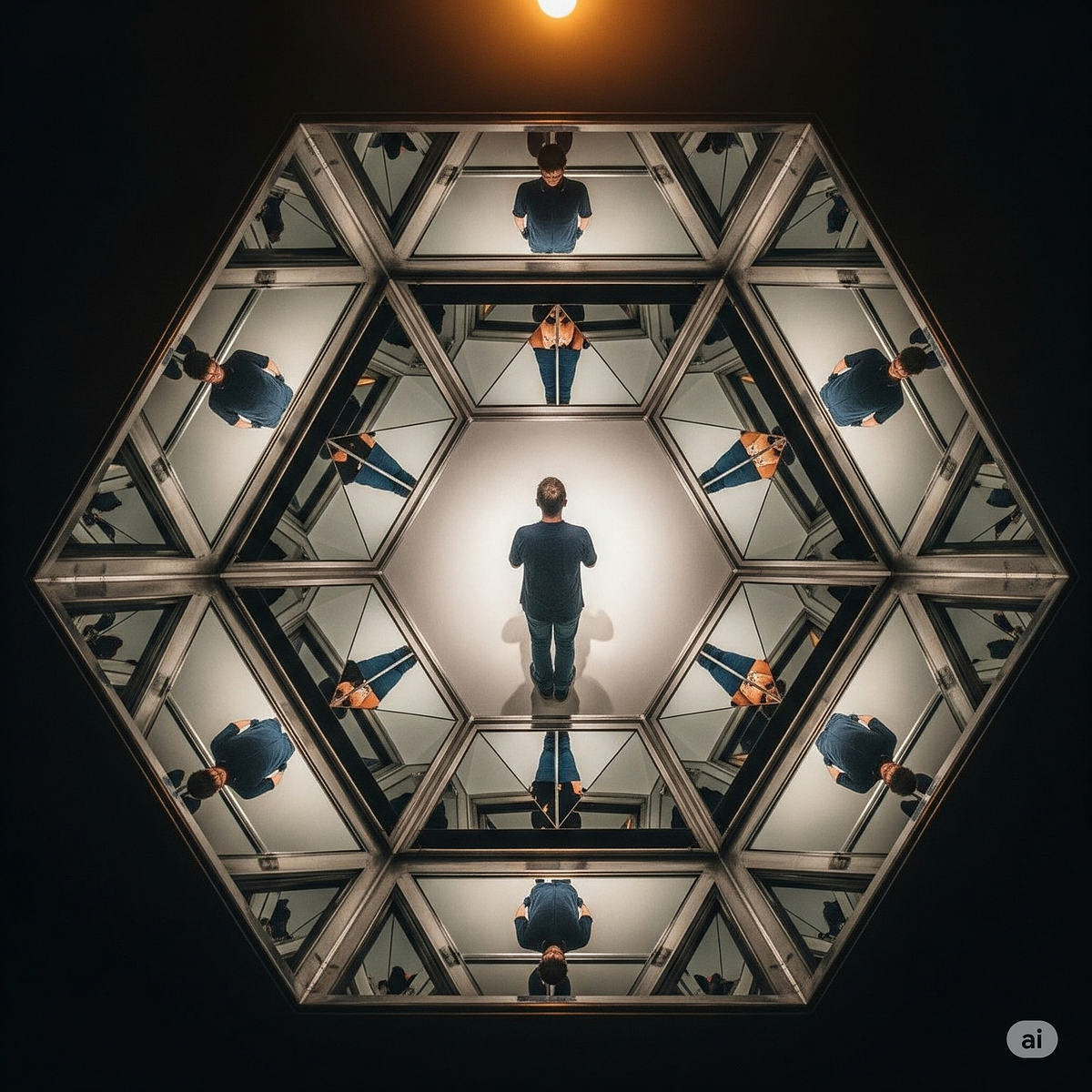 ️ The Mirror Hexagon: A Ritual between Cosmos and Brain | by A Resonant ...
