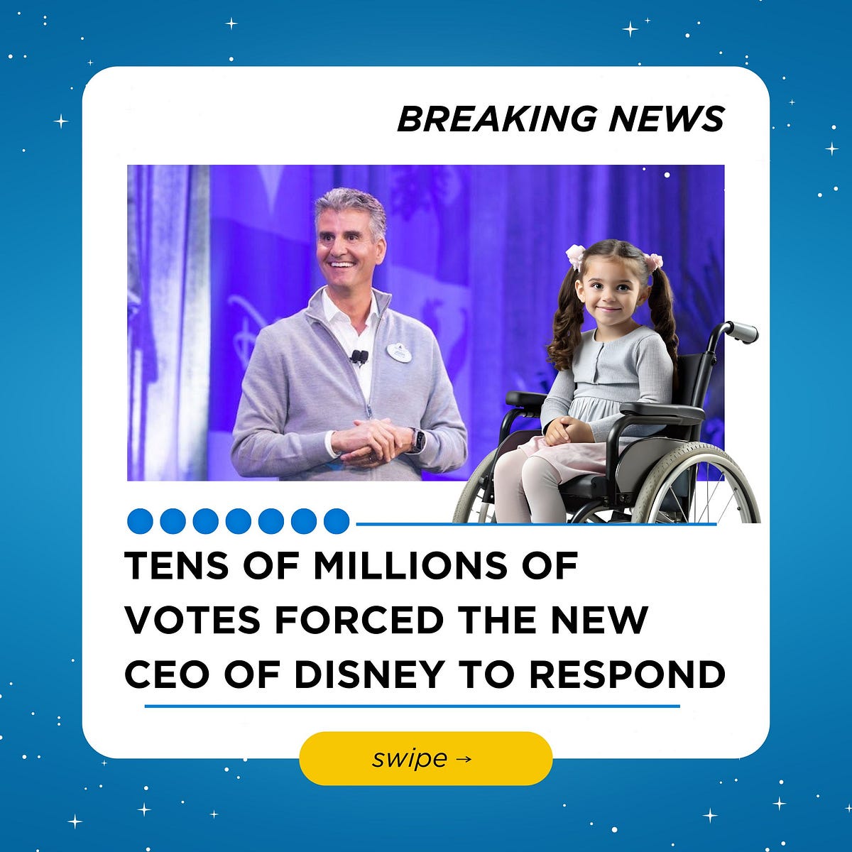 Tens of Millions of Votes Forced Disney’s CEO to Respond on Disability ...