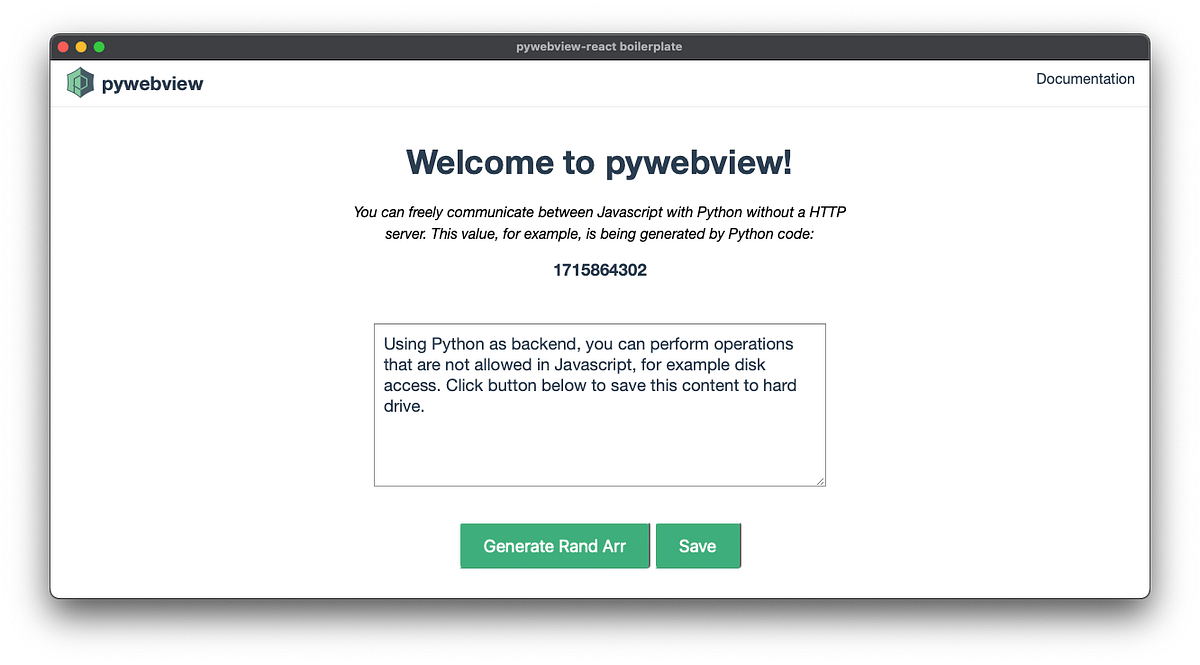 Creating a Desktop App with Pywebview, Vite and React | by Takahiro Yoshikawa | Medium