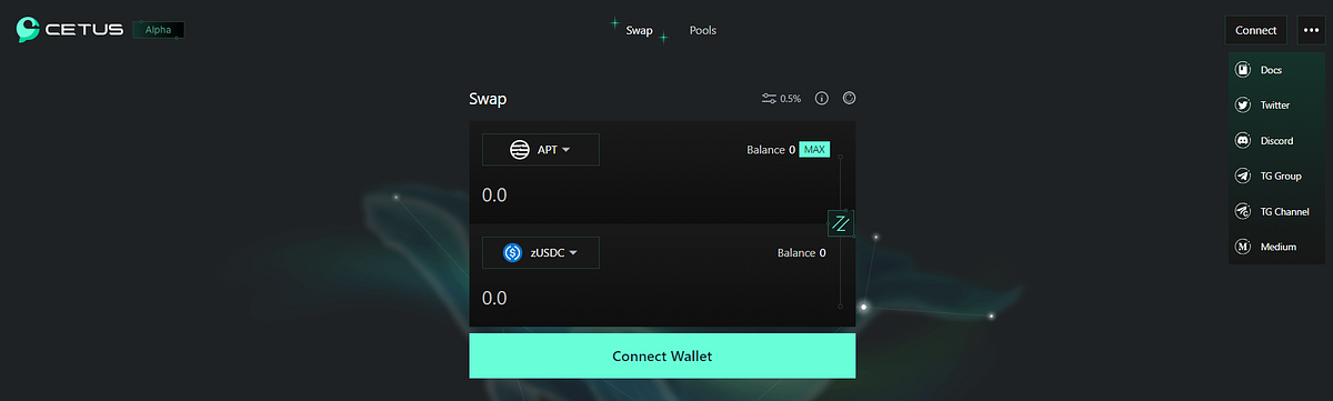 CETUS tutorial. How to Swap and add Liquidity to the pools. | by ...