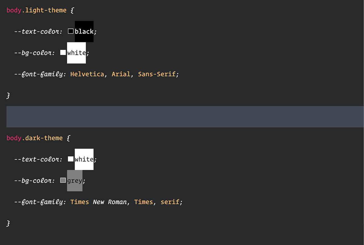 Themed Styles With CSS Variables. If you worked with a tool like… | by Netanel Basal | Netanel ...