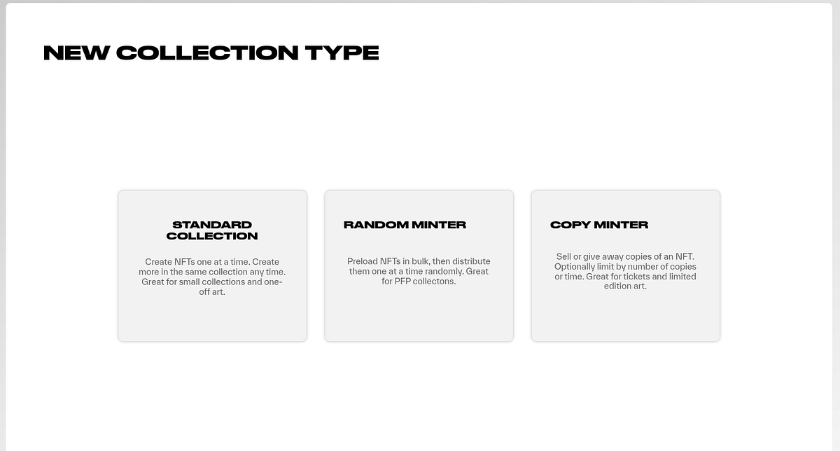 Random NFT Minting With Architech | by Trivium Node | Medium
