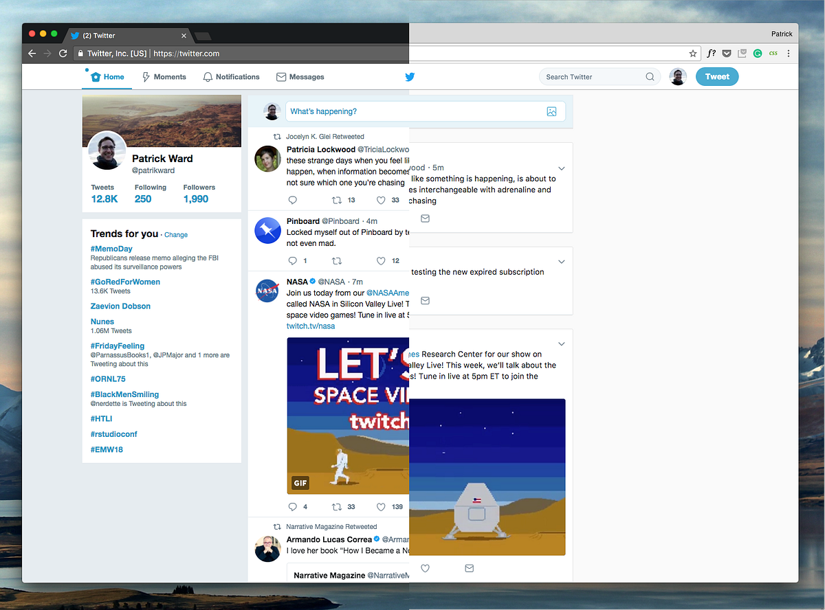 How to make Twitter in your browser a lot calmer | by Patrick Ward | Medium