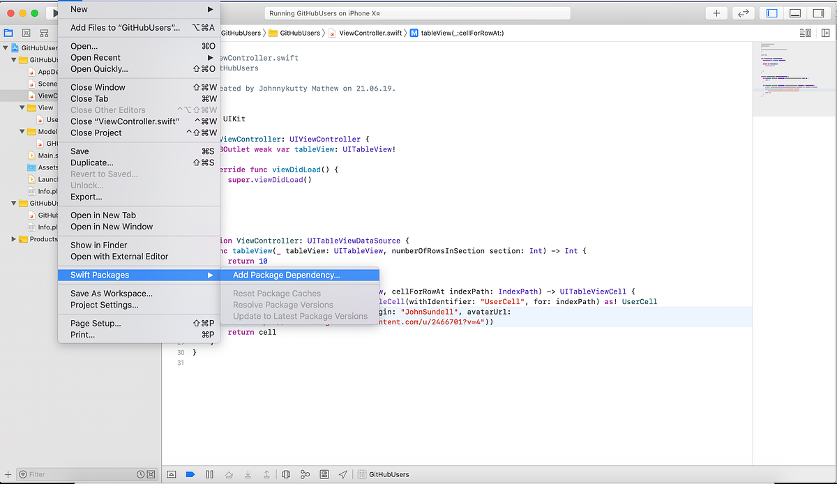 Swift Package Manager for iOS project | by Johnykutty Mathew | Medium