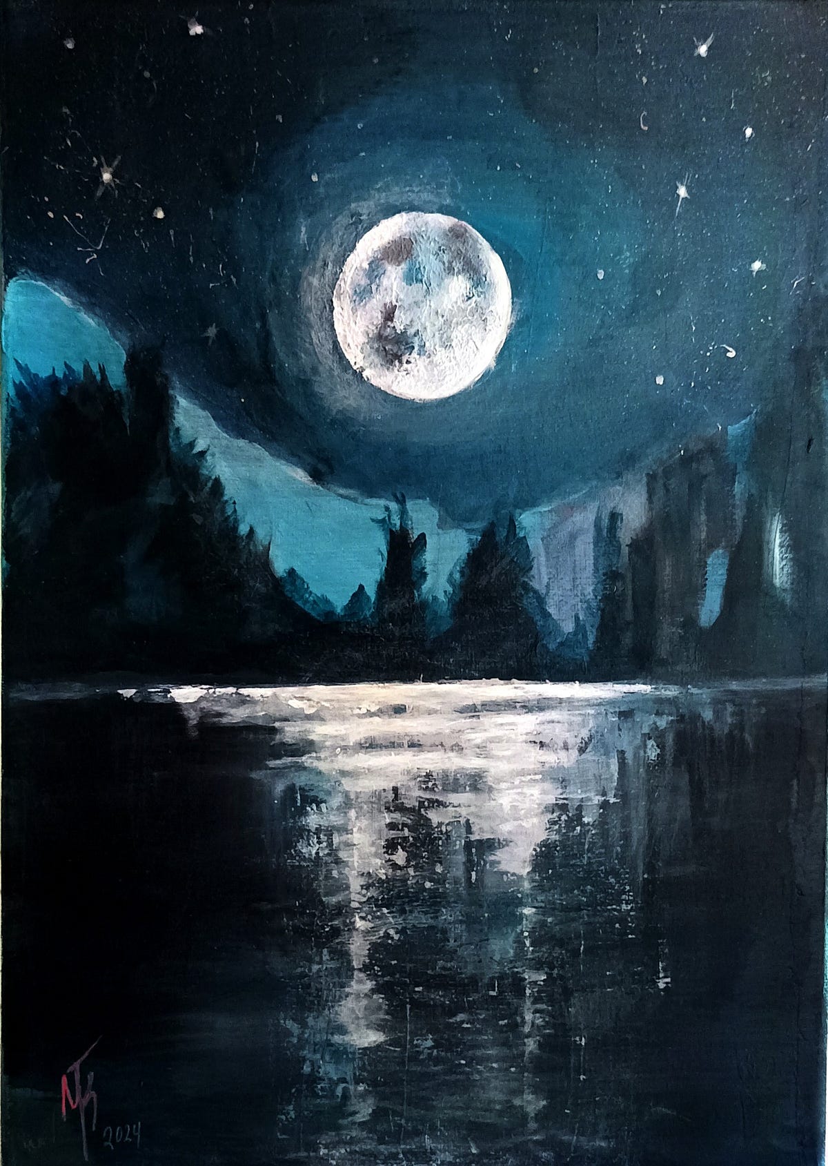 Selene — Full Moon Rides And Smiles | by Mary Kontouri | Write Under ...