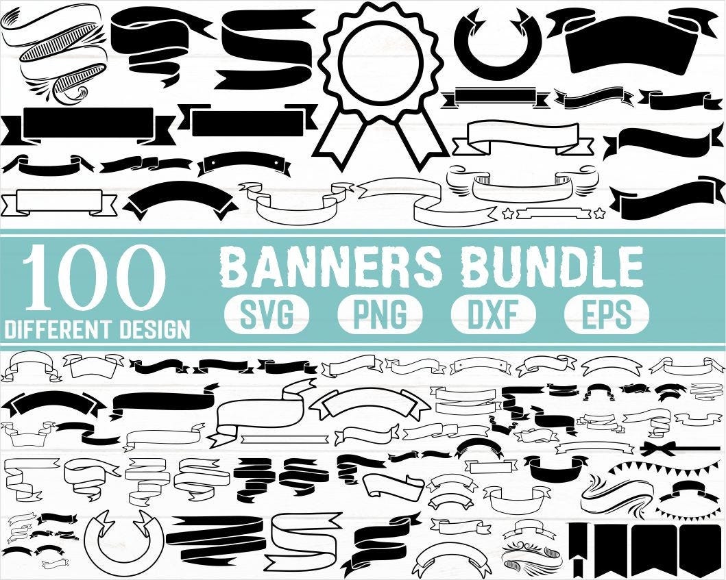 Banner SVG / Label SVG / Scroll SVG / Ribbon Banner svg / Flag svg / Text box svg / Clipart ...