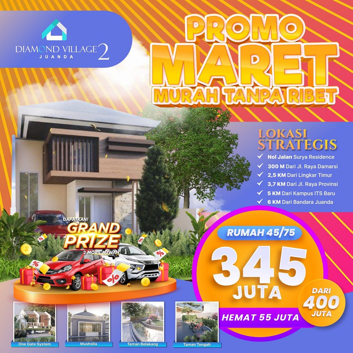6281323086472, Promo Rumah Modern Minimalis Sidoarjo Diamond Village ...