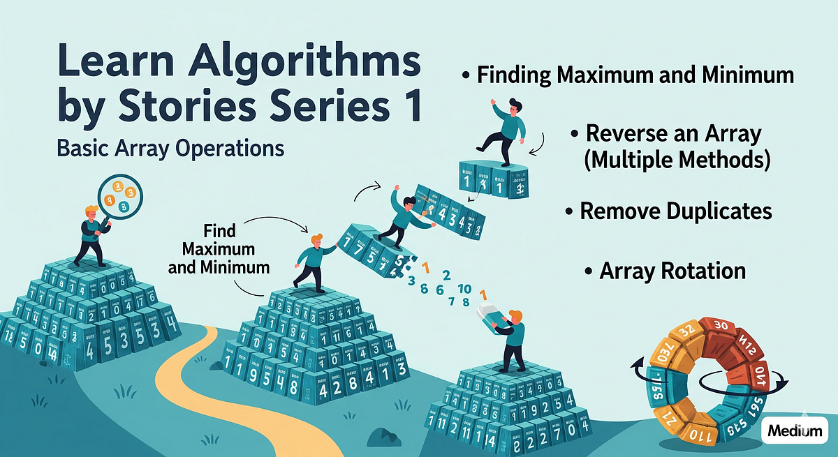 Learn Algorithms by Stories. Series 1: Basic Array Operations | by Babek Naghiyev | Medium