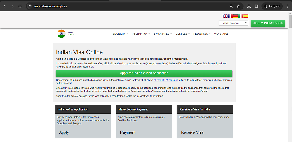INDIAN Official Government Immigration Visa Application Online | by ...