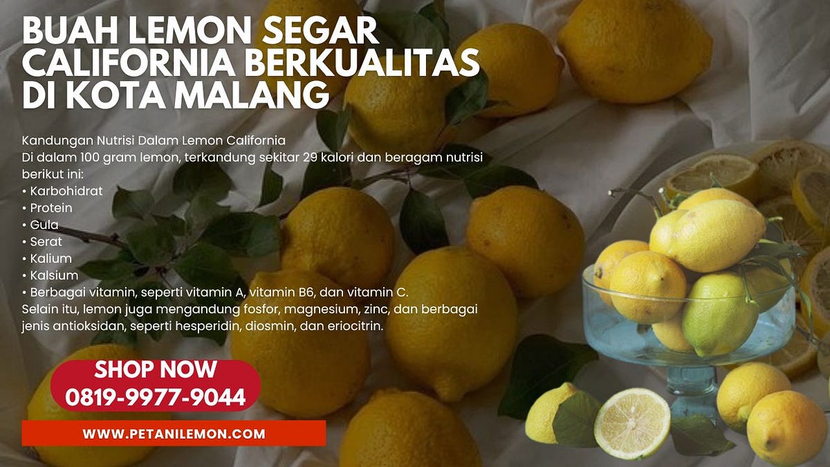 Buah Lemon Segar California Berkualitas di Kota Malang Call/WA 0819 ...
