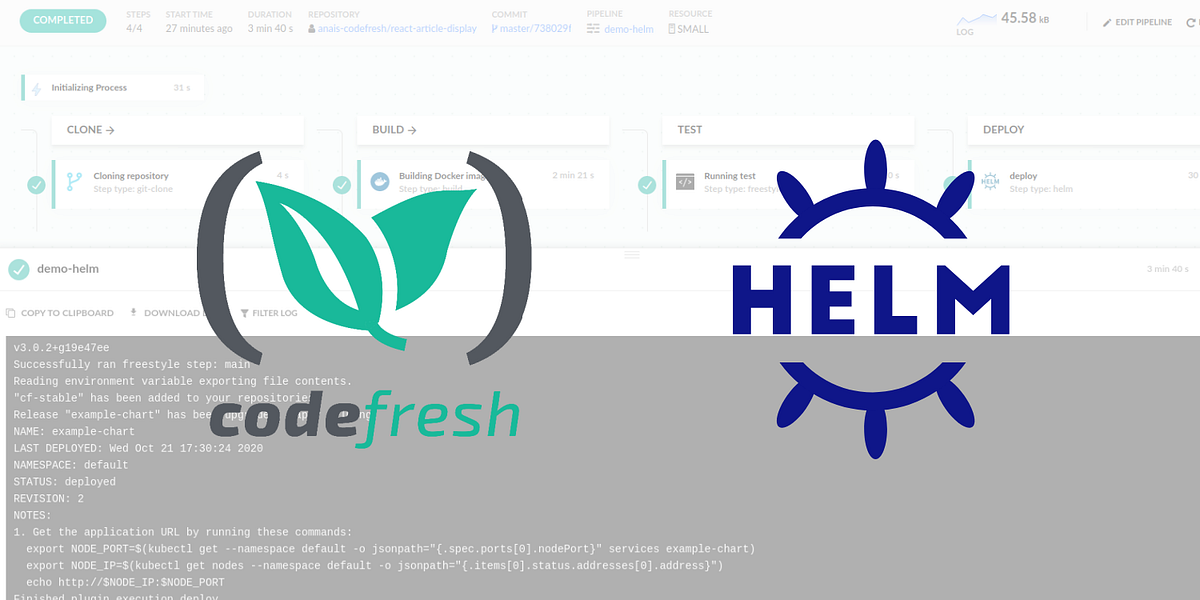 Getting Started With Helm 3 Using React and Codefresh | by Anaïs Urlichs | Container Hub | Medium