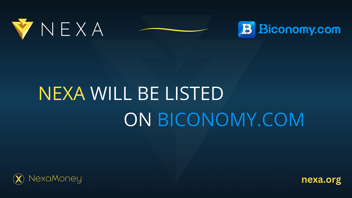 Nexa ($NEXA) Will Be Listed on Biconomy Exchange | by Nexa: Seamless ...