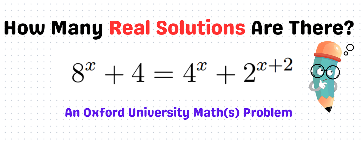 A 2007 Oxford University Math Puzzle | by Barry Leung, CoMN, KoMG, ARM ...