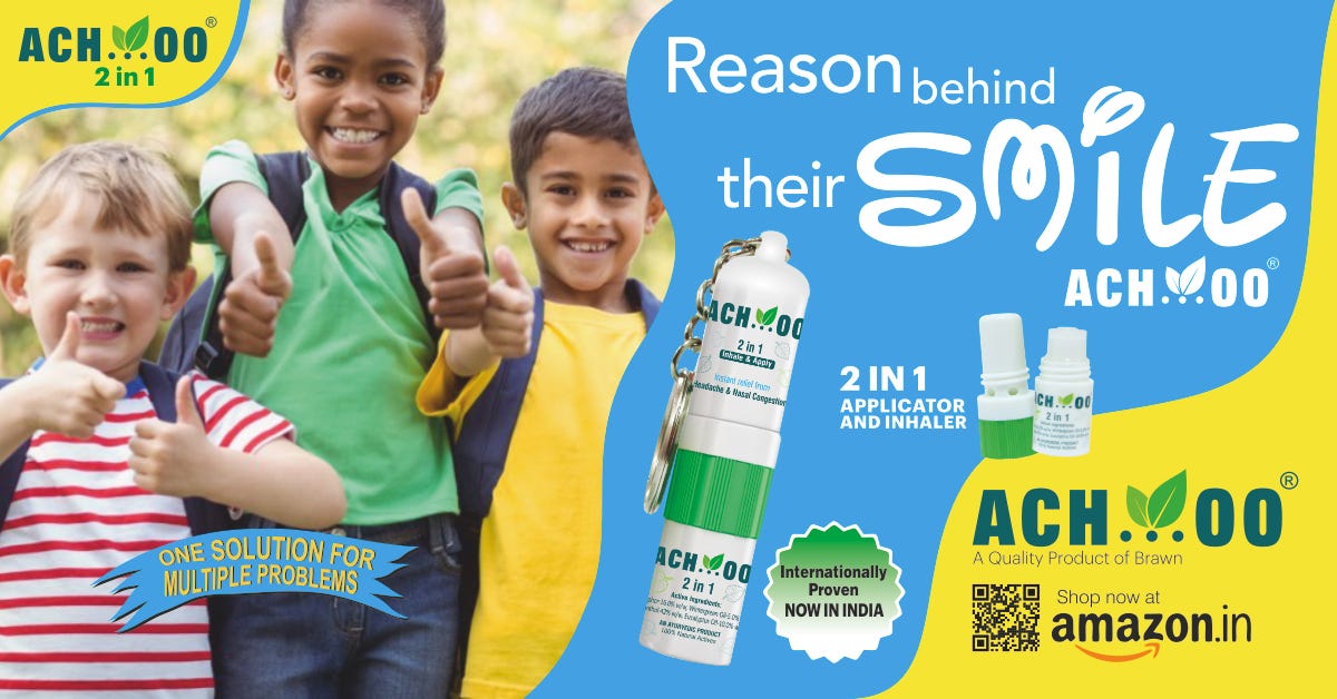 ACHOO Is Best. Reason behind their smile | ACHOO… | by Achoo Inhaler ...