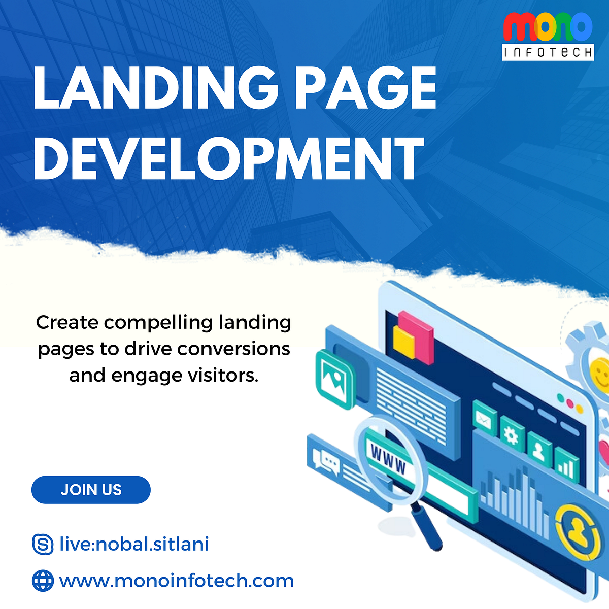 Landing Page Development Services - Mono Infotech - Medium