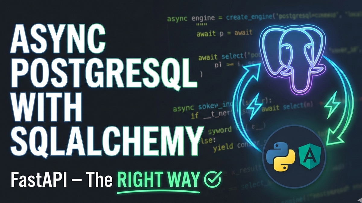 Setting Up Asynchronous PostgreSQL with SQLAlchemy in FastAPI (The Right Way) | by Yash Jain ...