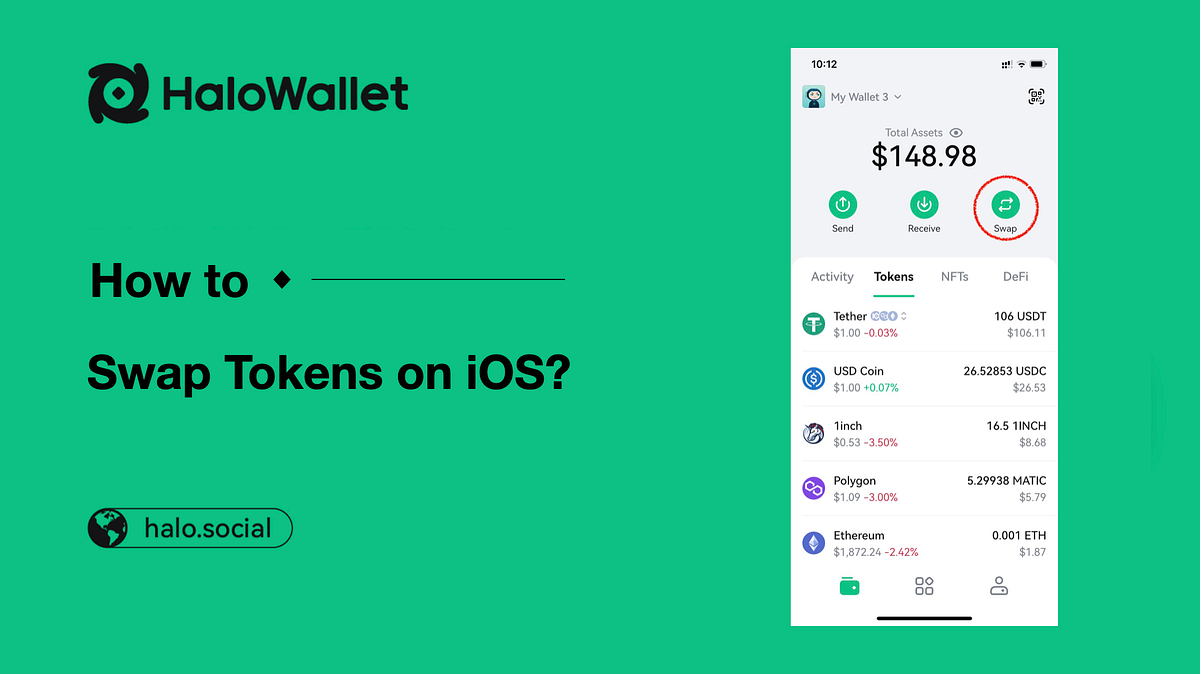 How to swap tokens with Halo Wallet on iOS? | by Halo | Medium