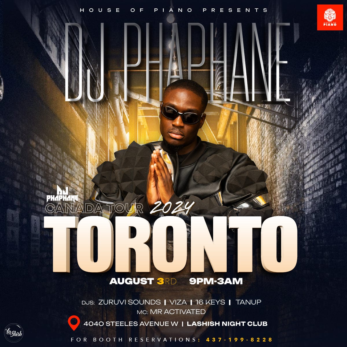 Dj Phaphane Canada Tour 2024 - Harry Ajax - Medium
