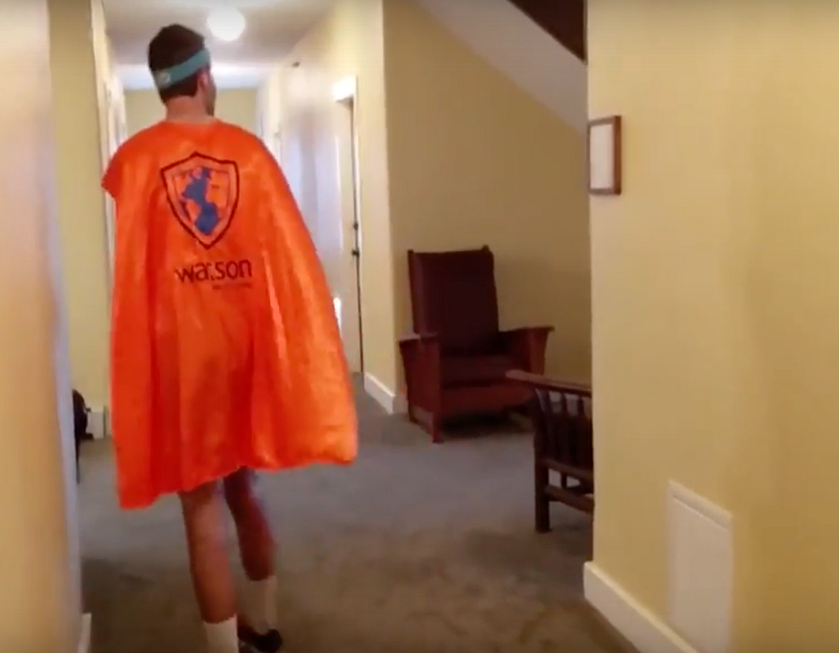 Caped Running Man. A Run Against Fear | by Ethan Levy | Medium