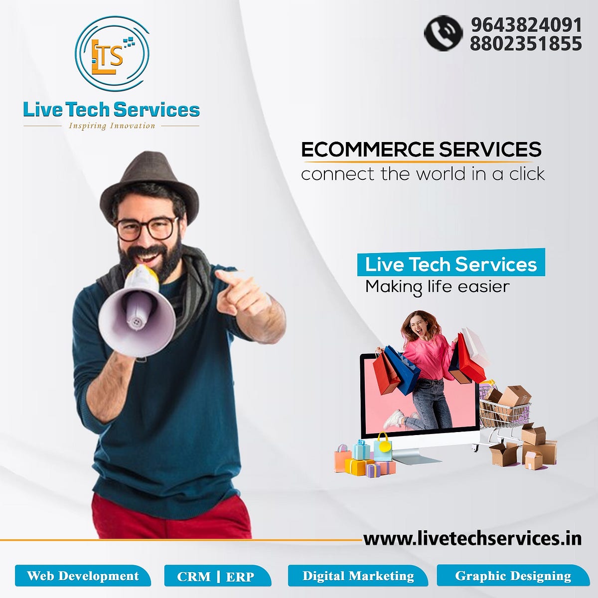 E-commerce website design and development services - Live Tech Services - Medium