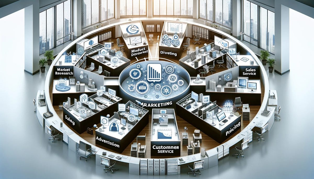 Eight major business functions involved in the marketing process | by ...