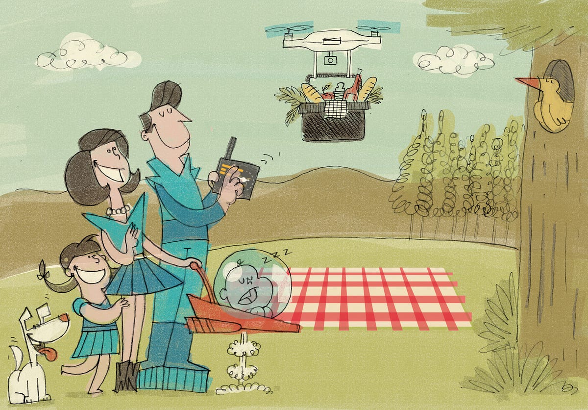 On the future buzz of drones. - a postcard from the future | by Morten ...