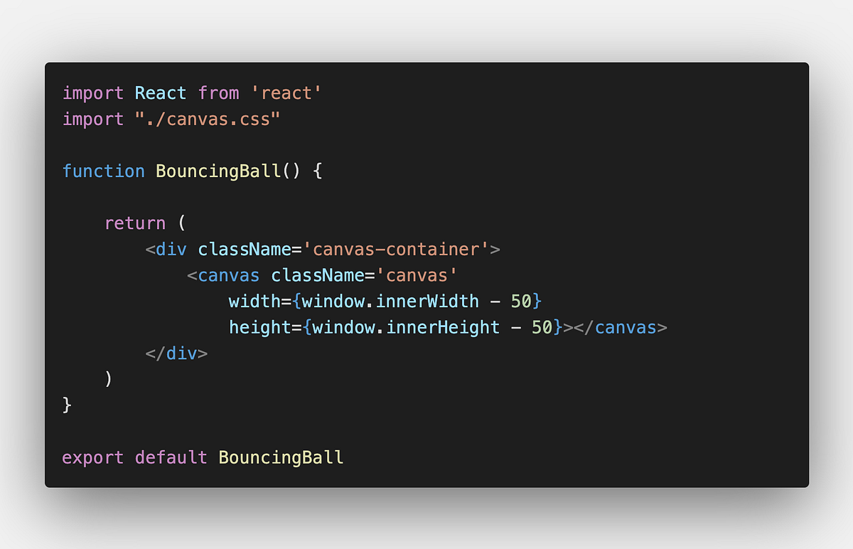 BOUNCING BALL With REACT. In our last article, we discussed using… | by ...