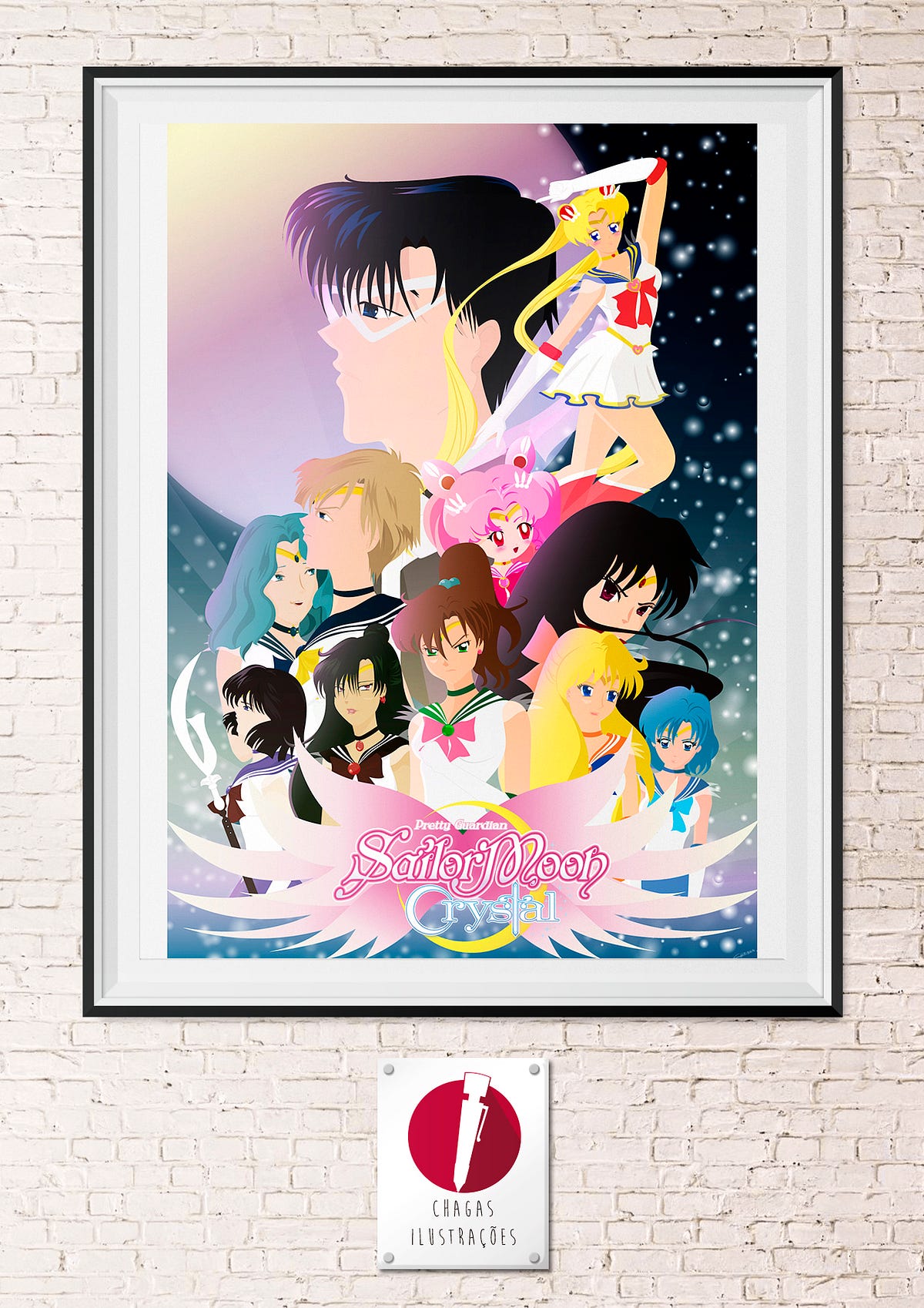 Poster de Sailor Moon feito no Adobe Illustrator ;) | by Chagas ...