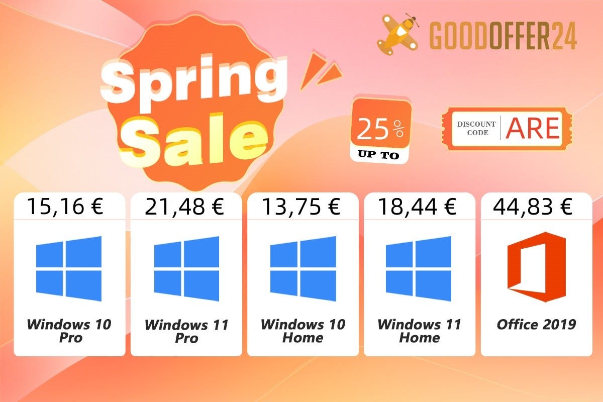 Windows 11 Pro is available at an advantageous price of 21 euros, while ...