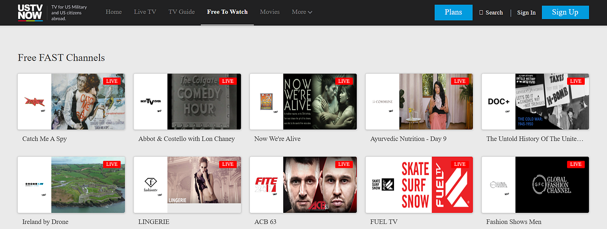 USTVNow Expands Offering with a Bounty of FAST Channels Including ...