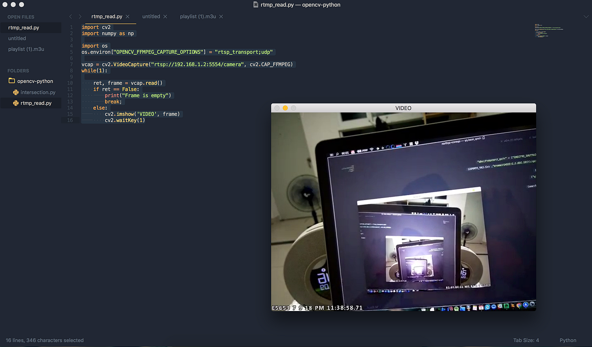 Opencv-python connect to android camera via rstp | by Nhan Cao | Medium
