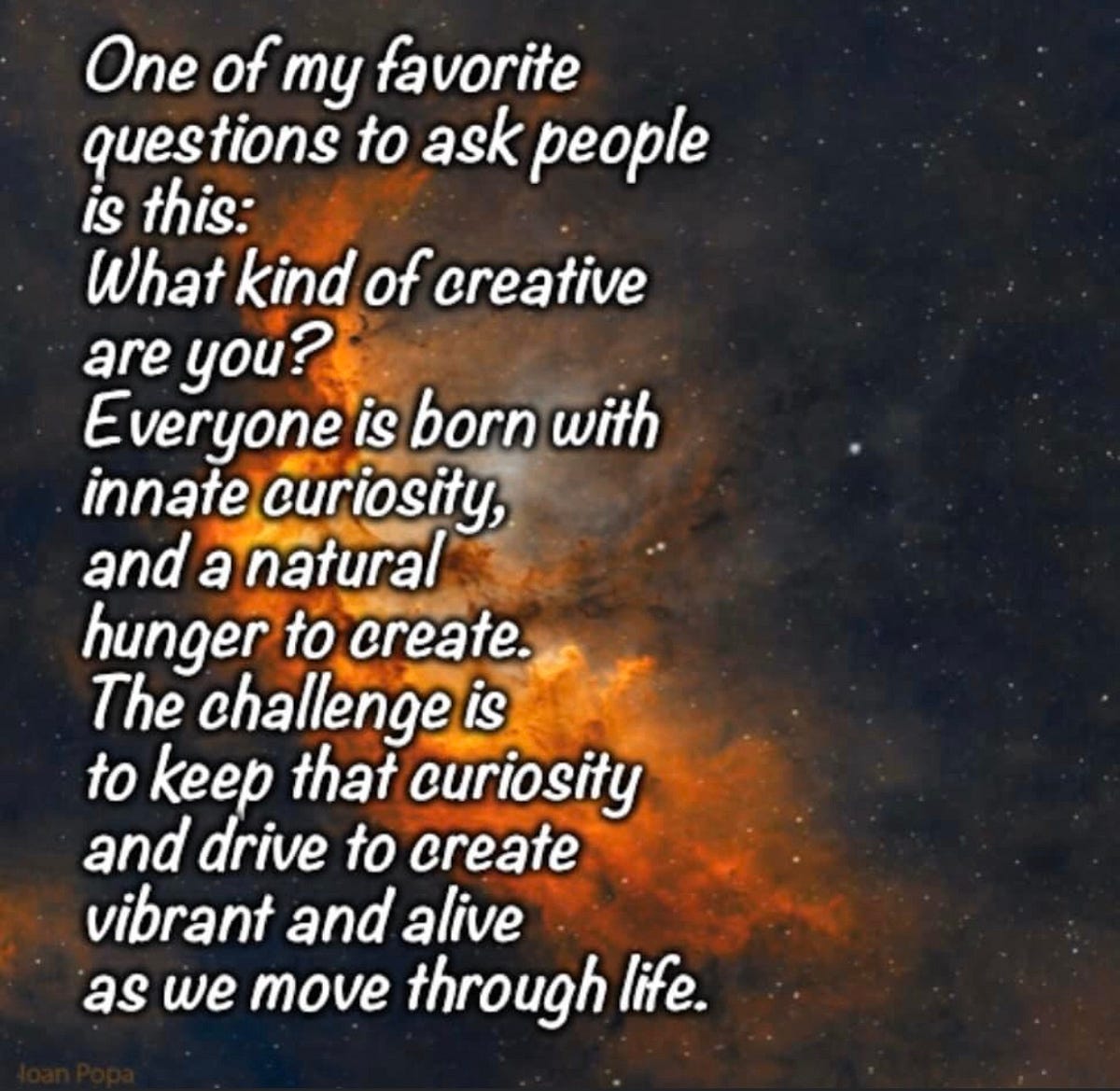 One of my favorite questions to ask people is this: What kind of ...