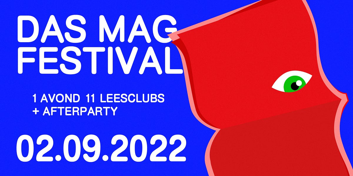 Het Das Mag Festival is TERUG!. 11 leesclubs op één moment in één stad ...