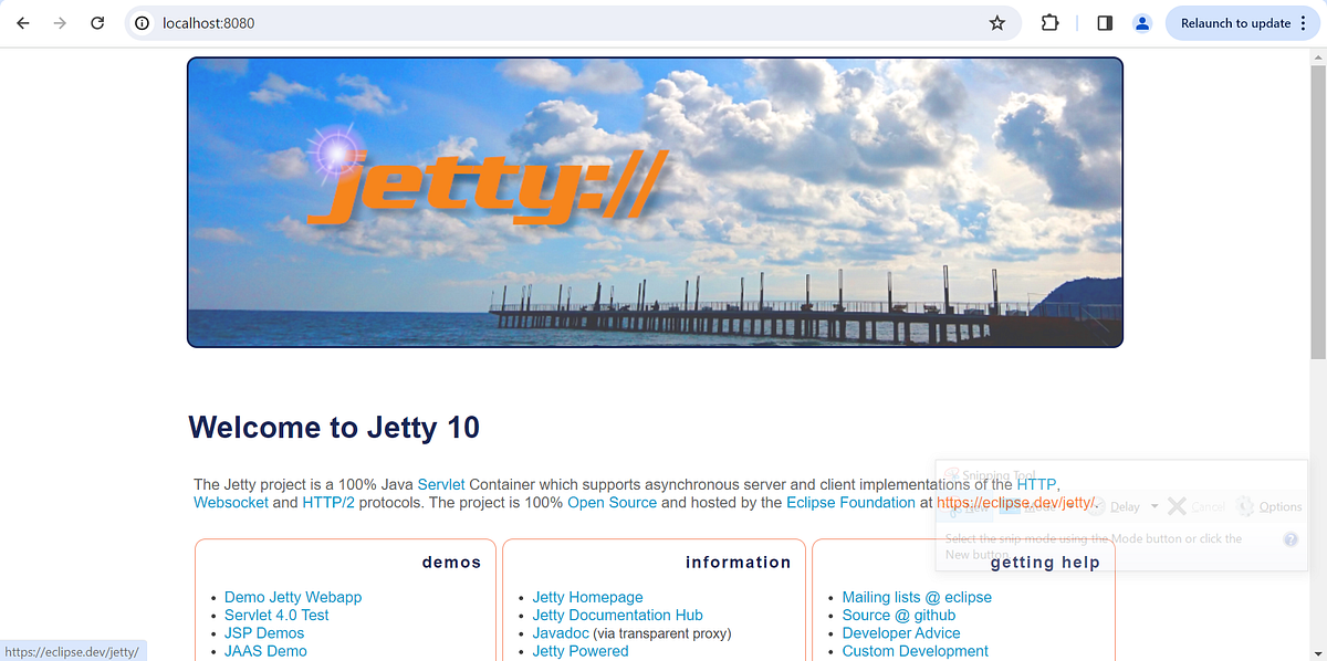 Jetty 10.0.18 : Running with demo application | by Prakash Rajendran | Medium