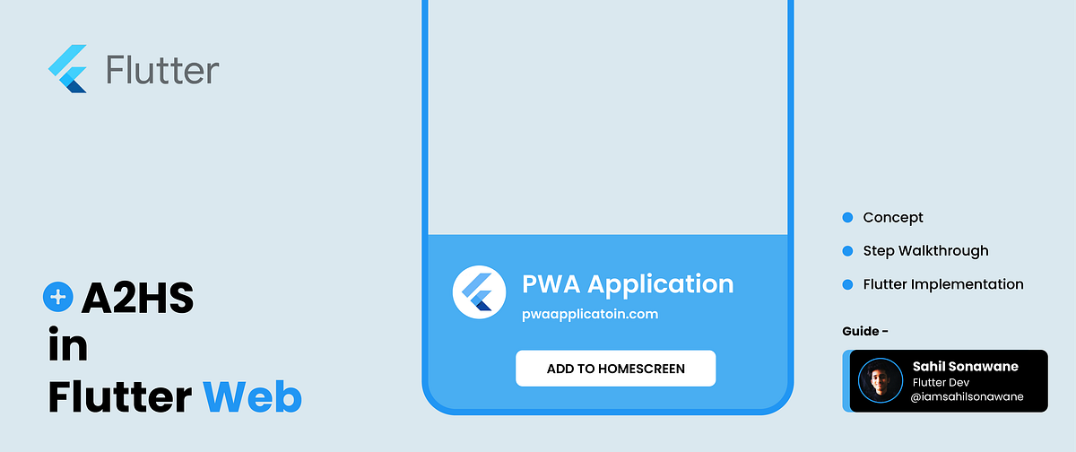 A2HS in Flutter Web. Implementing PWA’s A2HS in Flutter Web | by Sahil ...