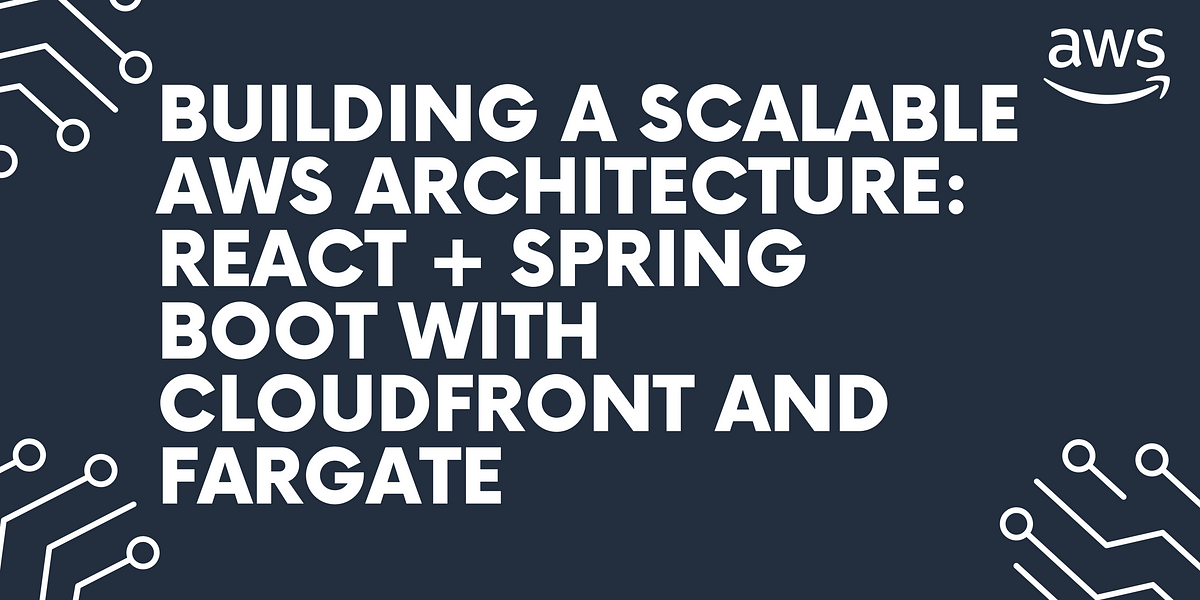 Building A Scalable Aws Architecture React Spring Boot With Cloudfront And Fargate By