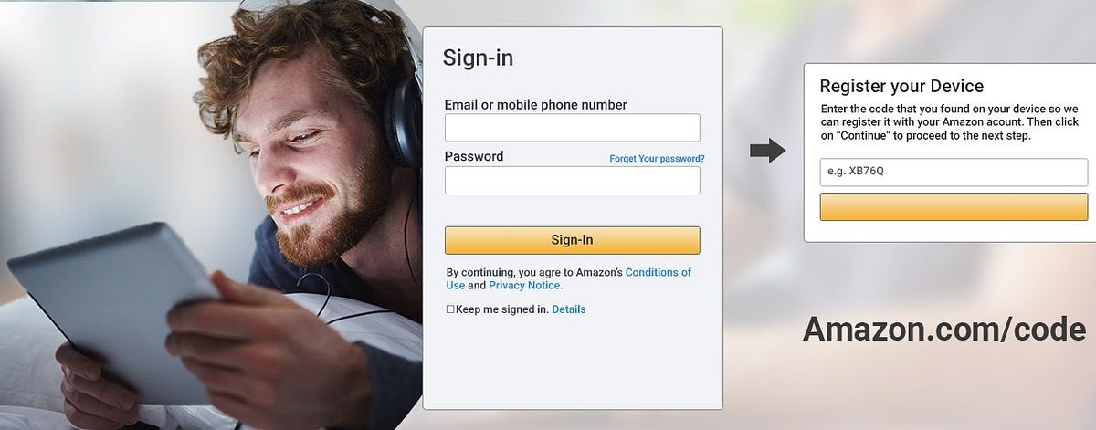 Amazon.com/code — Enter Registration Code to Connect your Device | by Flora Davis | Medium